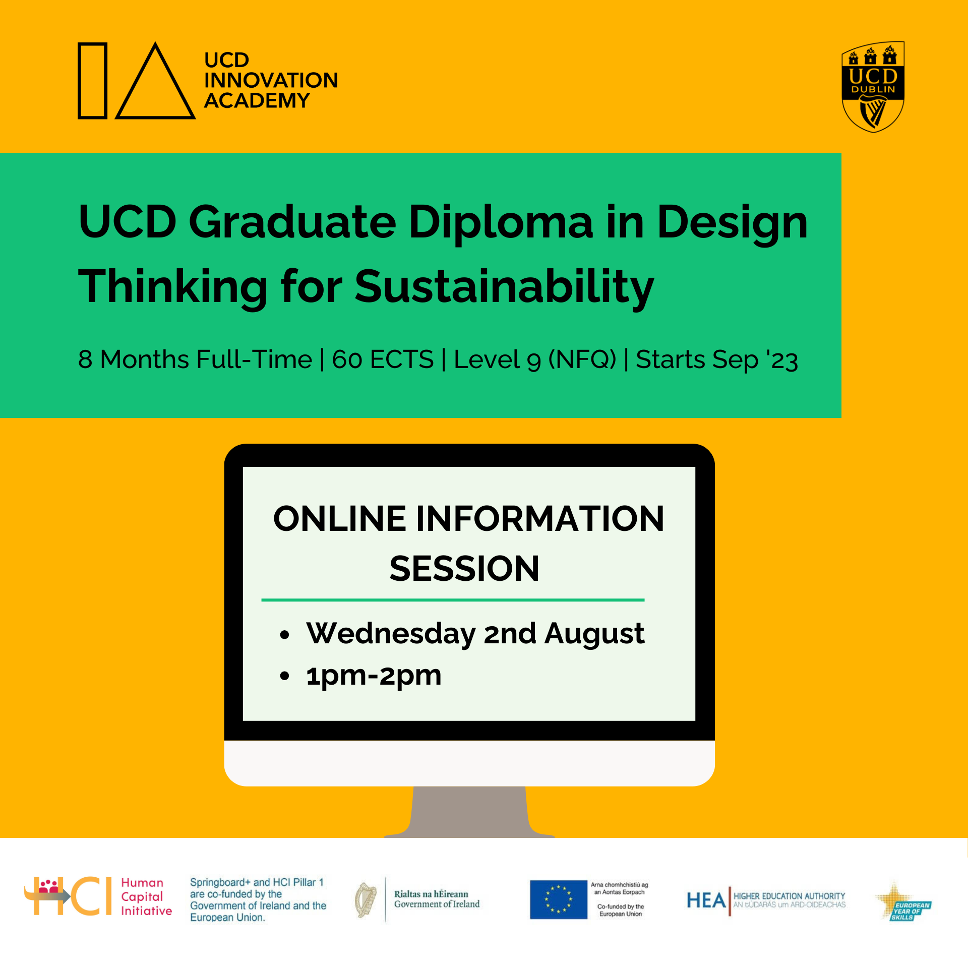 Online Info Session: Diploma in Design Thinking for Sustainability