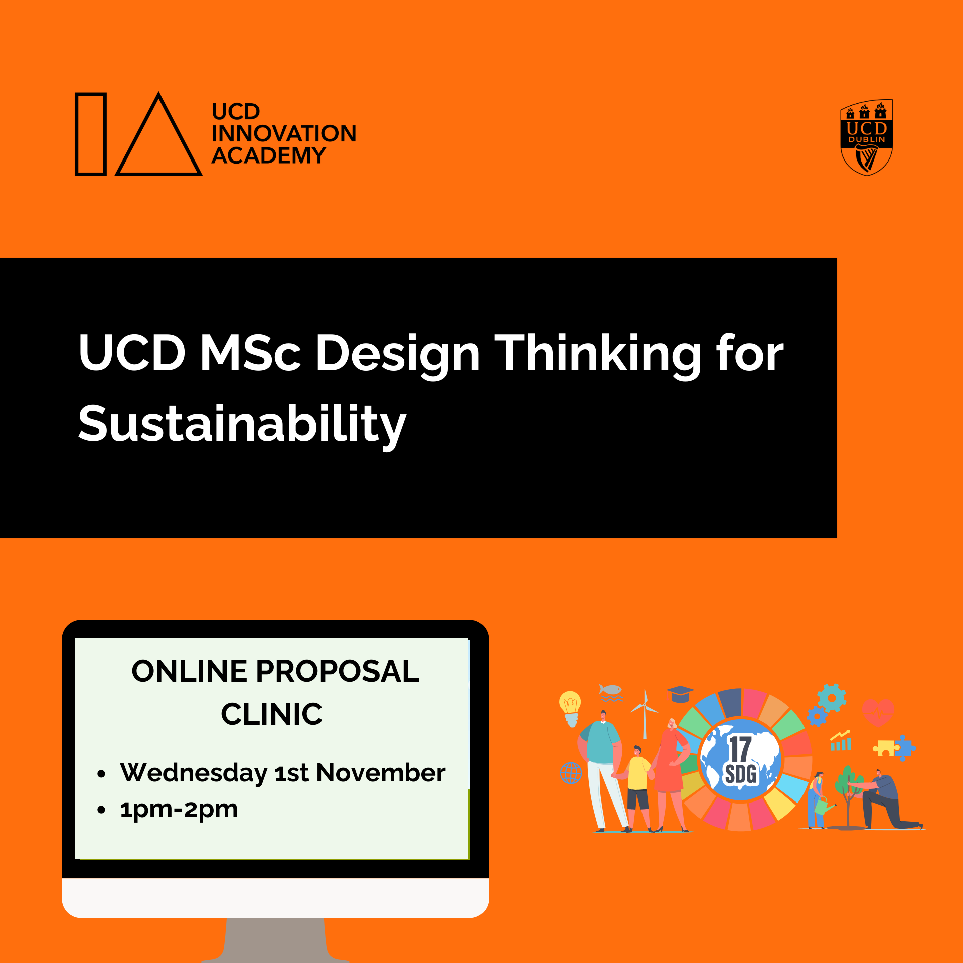 UCD MSc in Design Thinking for Sustainability - Proposal Clinic