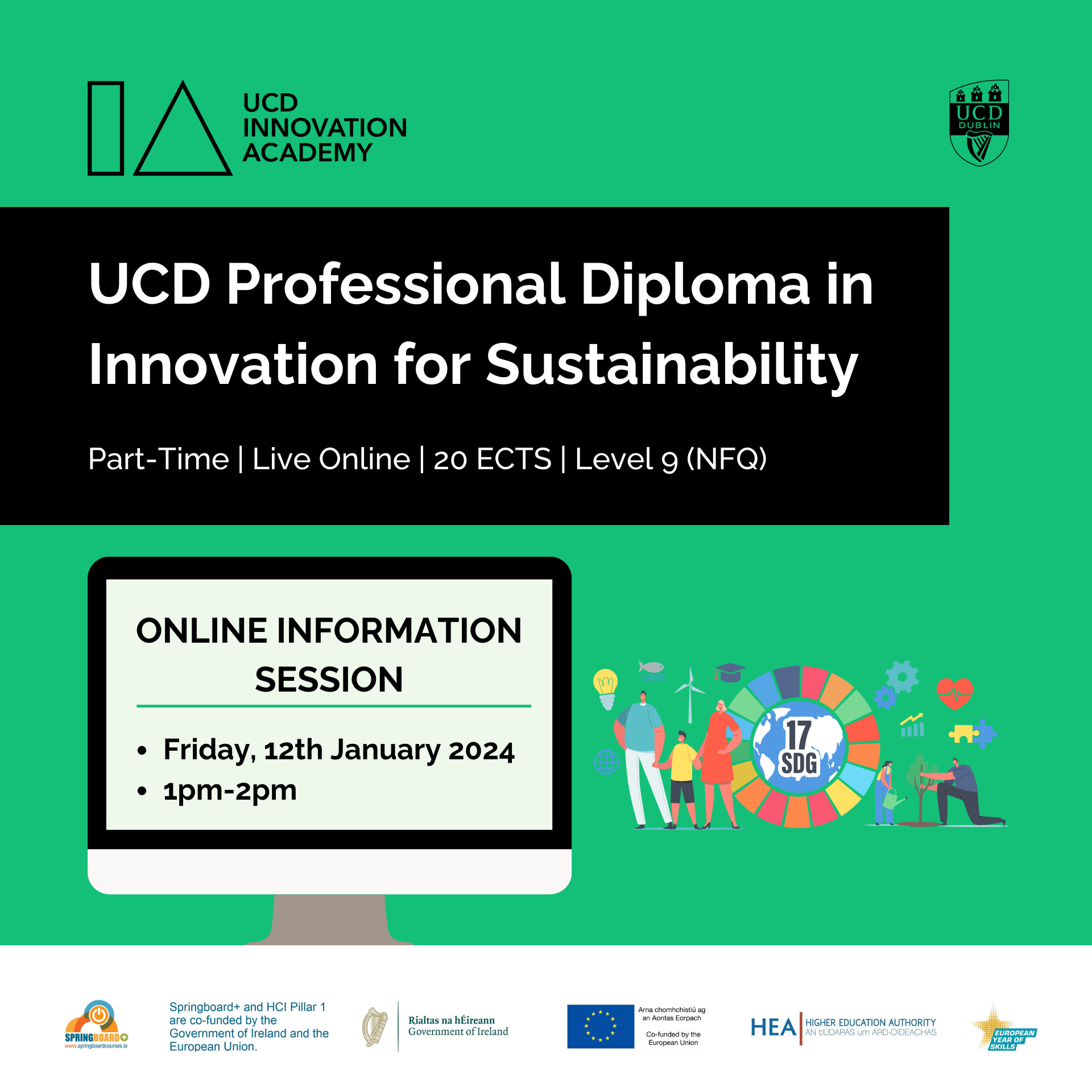 UCD Professional Diploma in Innovation for Sustainability – Online ...